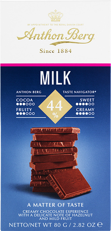Anthon Berg Млечен шоколад 44% 80 гр, Продуктови Категории, Шоколади ...