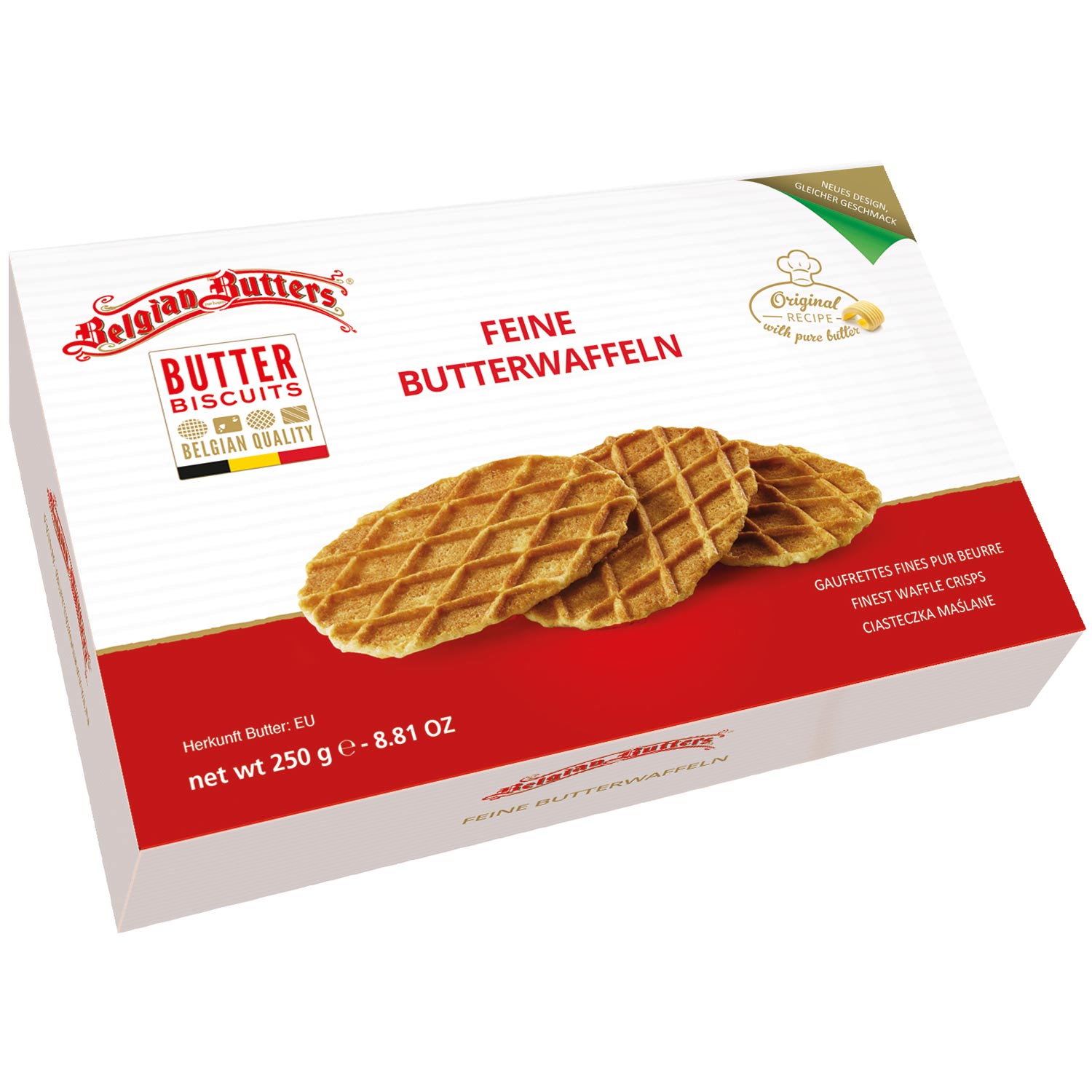 Belgian Butters 24 хрупкави маслени вафли 250гр., Подходящ за ...