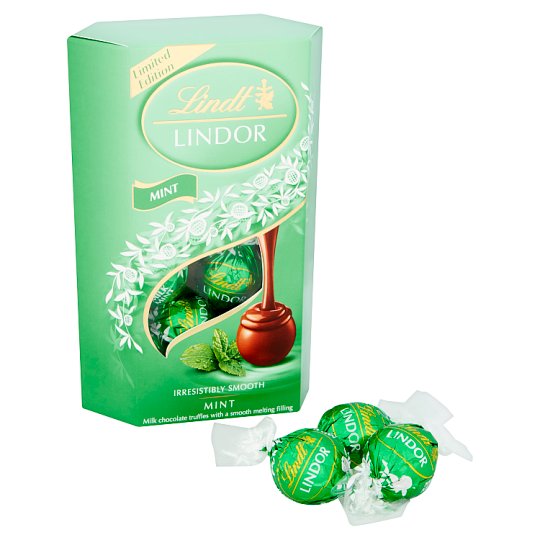 Lindt Lindor Ментов шоколад 200гр., Продуктови Категории, Шоколади ...