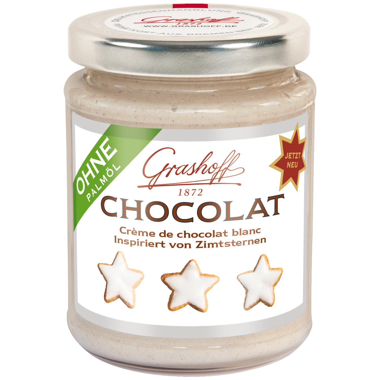 Grashoff Белгийски шоколадов крем с вкус на канелени звезди 250 гр ...