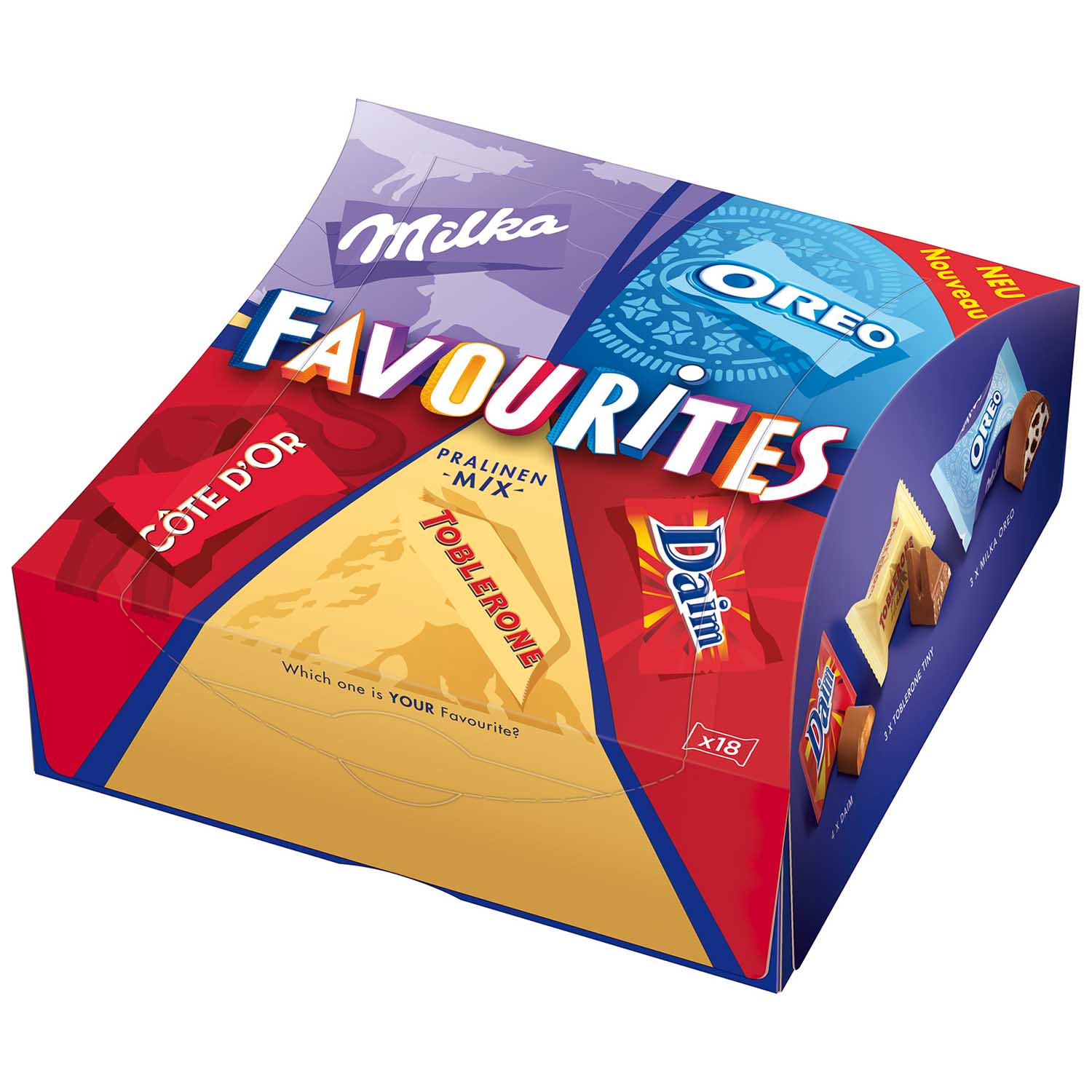 Milka Любим шоколадов микс 18 бр. 159 гр, Продуктови Категории ...