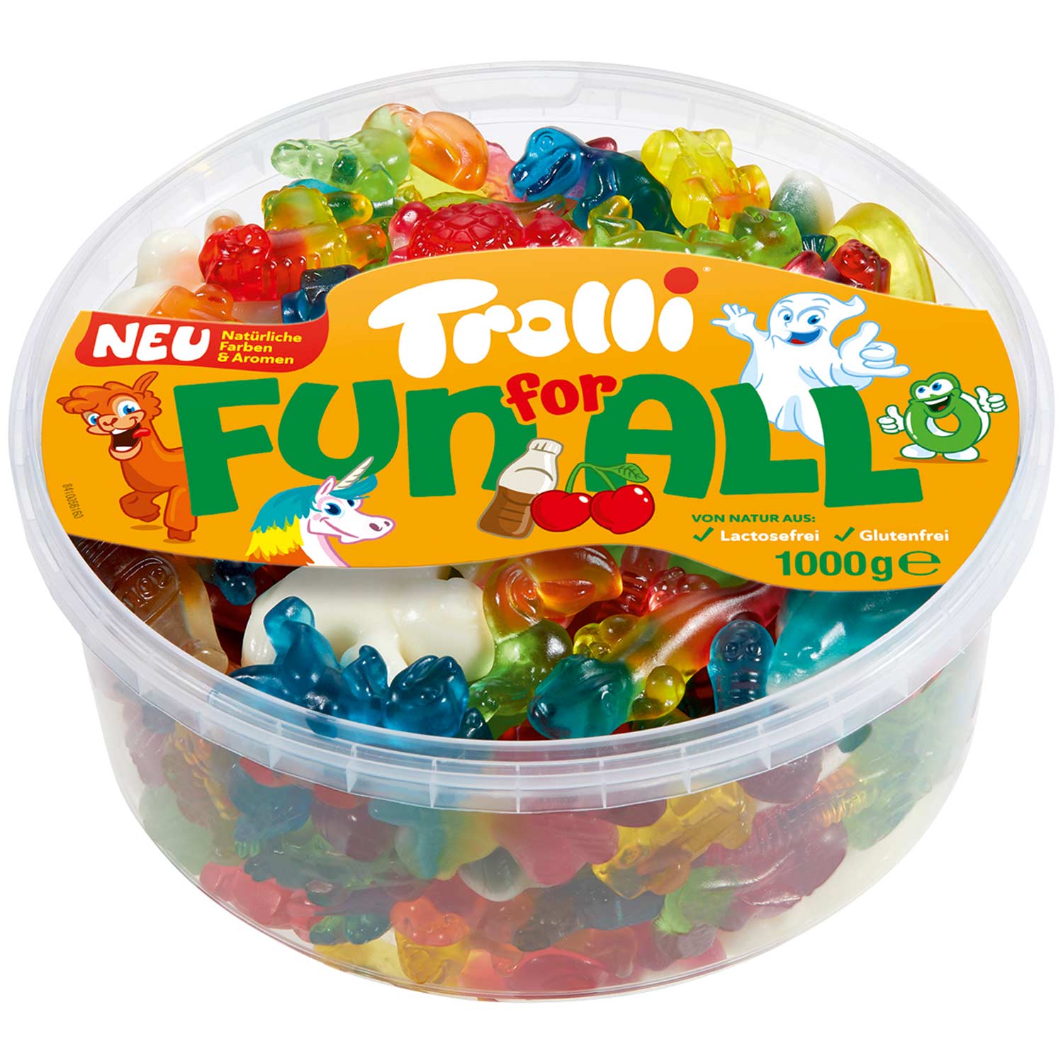 Trolli Fun Желирани бонбони за цялото семейство 1000 гр, Подходящ за ...